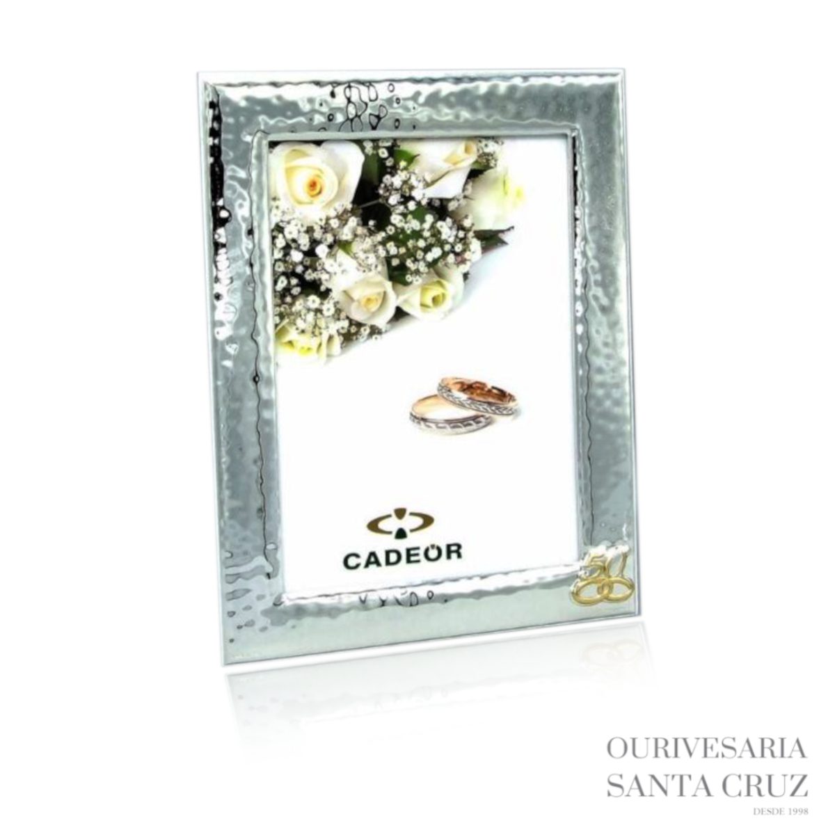 Moldura de Prata 50 Anos | Ourivesaria Santa Cruz